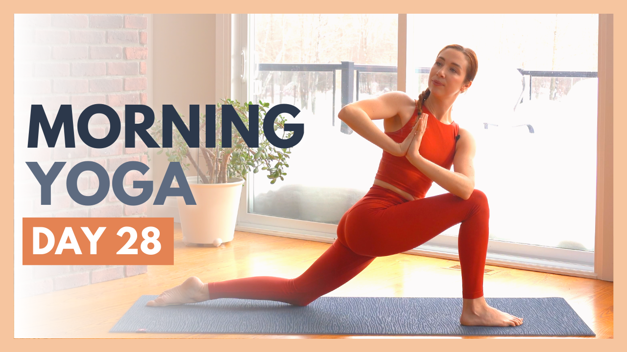 DAY 28: CLEANSE – 10 min Morning Yoga Stretch – Flexible Body Yoga Challenge - Yoga With Kassandra